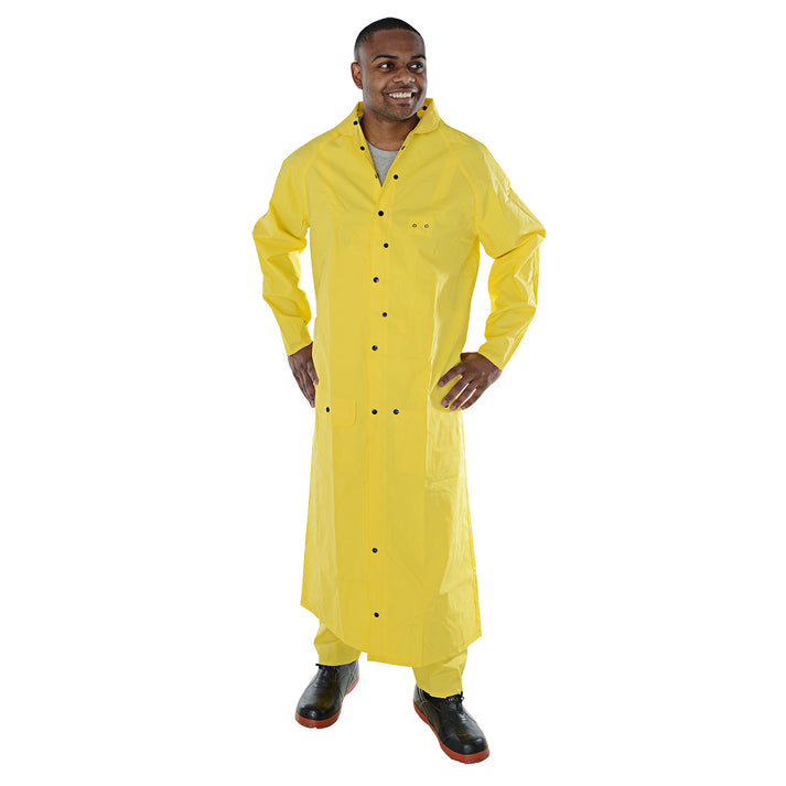 DEFIANCE-FR 60-INCH FIRE RESISTANT RAIN COAT – Nova Industrial Safety